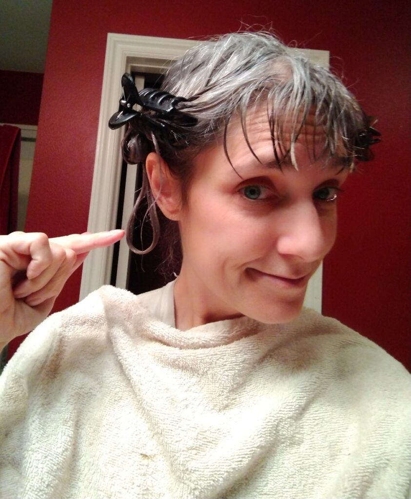How to Blend Gray Hair Demarcation Line at Home!