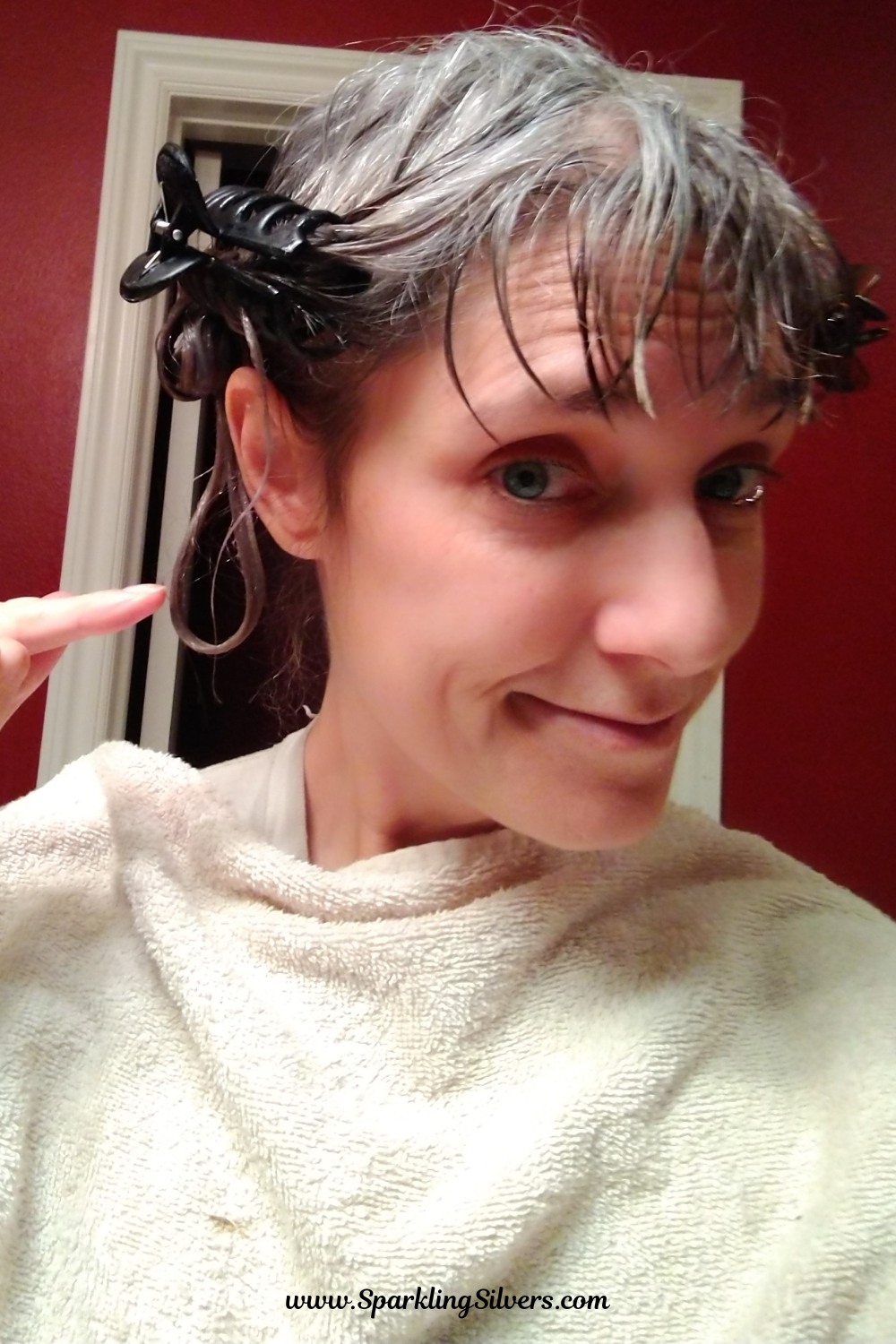 How to Blend Gray Hair Demarcation Line at Home!