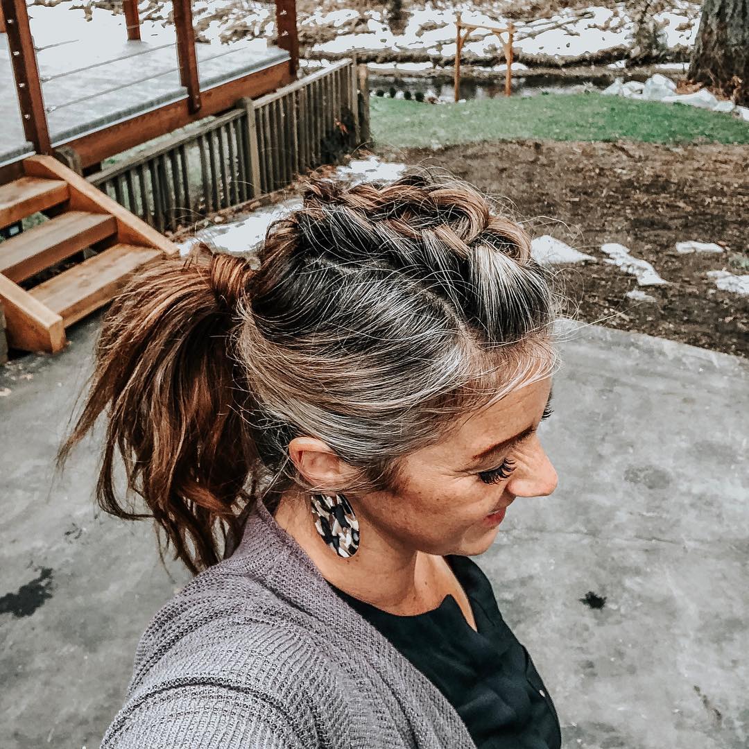 Gorgeous Gray Hairstyles to Try while Growing Out Gray Hair!