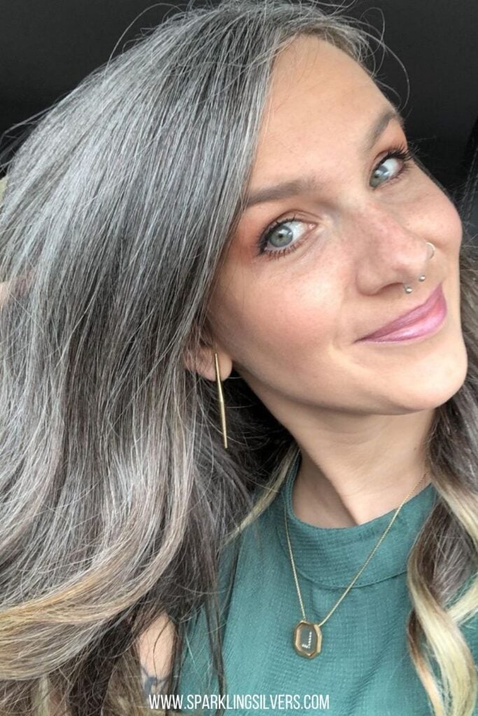How to Use Vibrant Hair Colours on Natural Gray Hair - SparklingSilvers