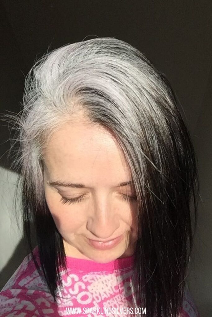 How to Use Vibrant Hair Colours on Natural Gray Hair - SparklingSilvers