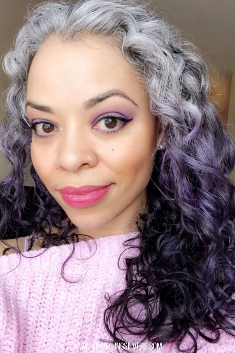 How to Use Vibrant Hair Colours on Natural Gray Hair - SparklingSilvers