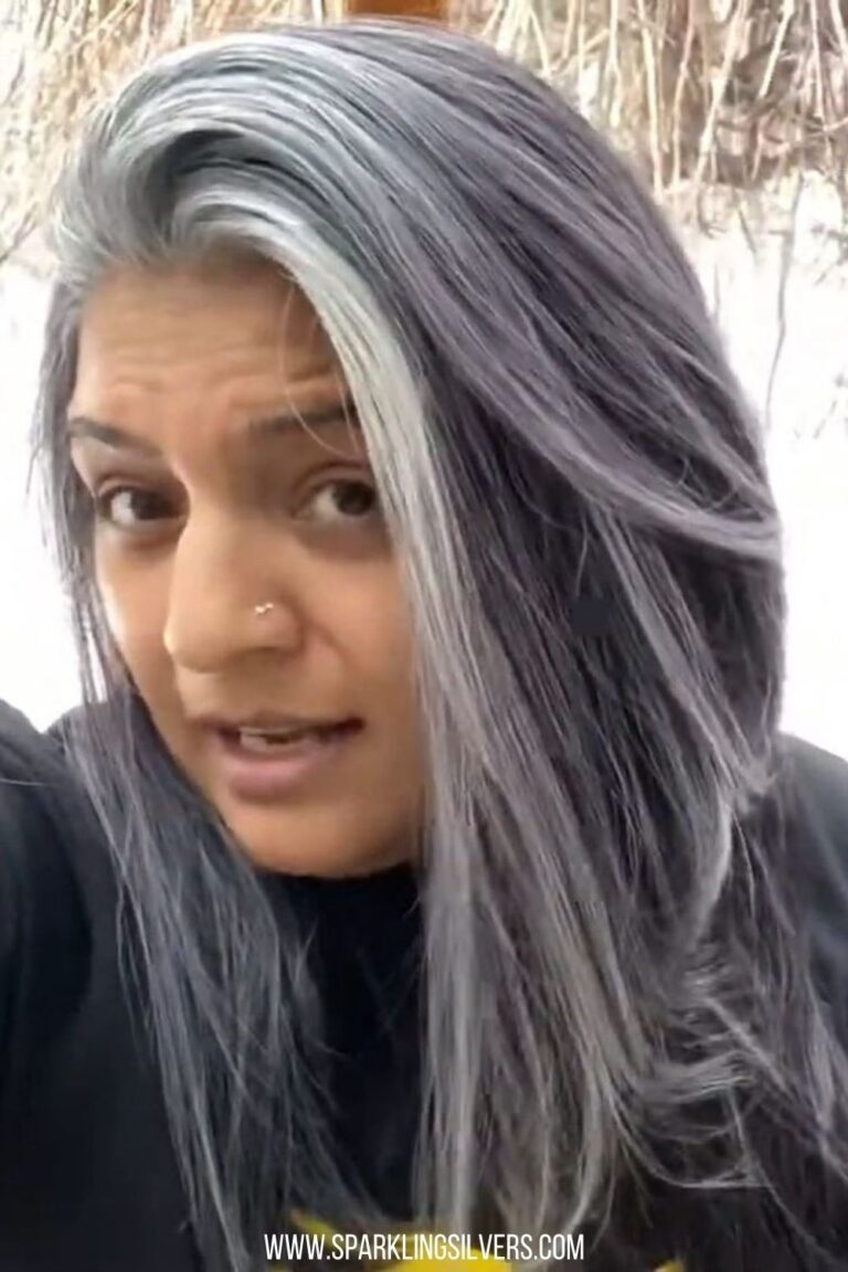 How to Use Vibrant Hair Colours on Natural Gray Hair - SparklingSilvers