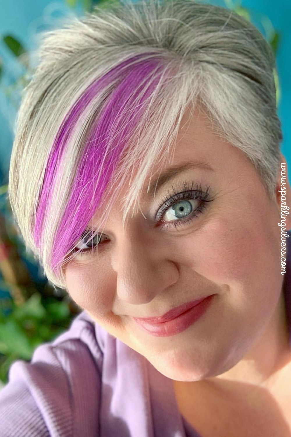 How to Use Vibrant Hair Colours on Natural Gray Hair - SparklingSilvers