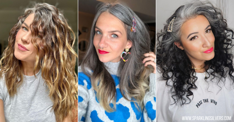 10 Excellent Ideas to Hide Gray Hair Demarcation Line - SparklingSilvers