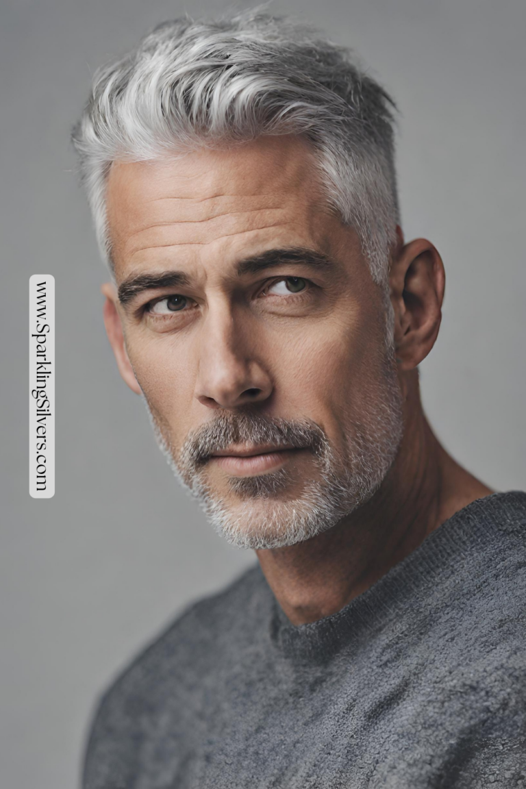 Modern Gray Hairstyles for Men - SparklingSilvers