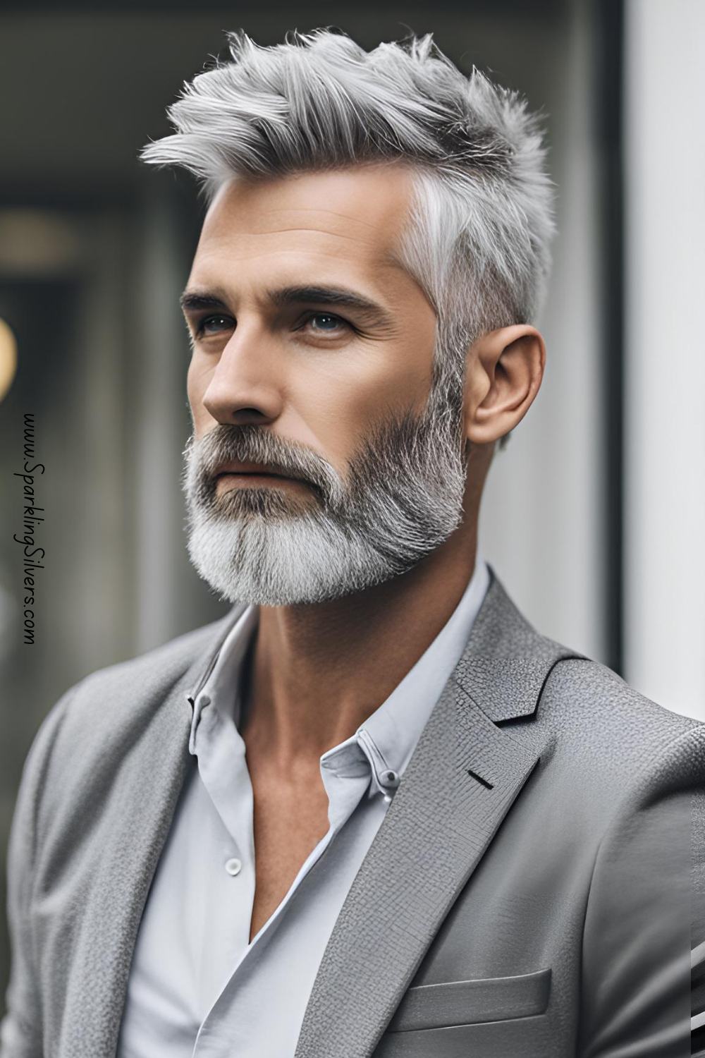 Modern Gray Hairstyles for Men - SparklingSilvers