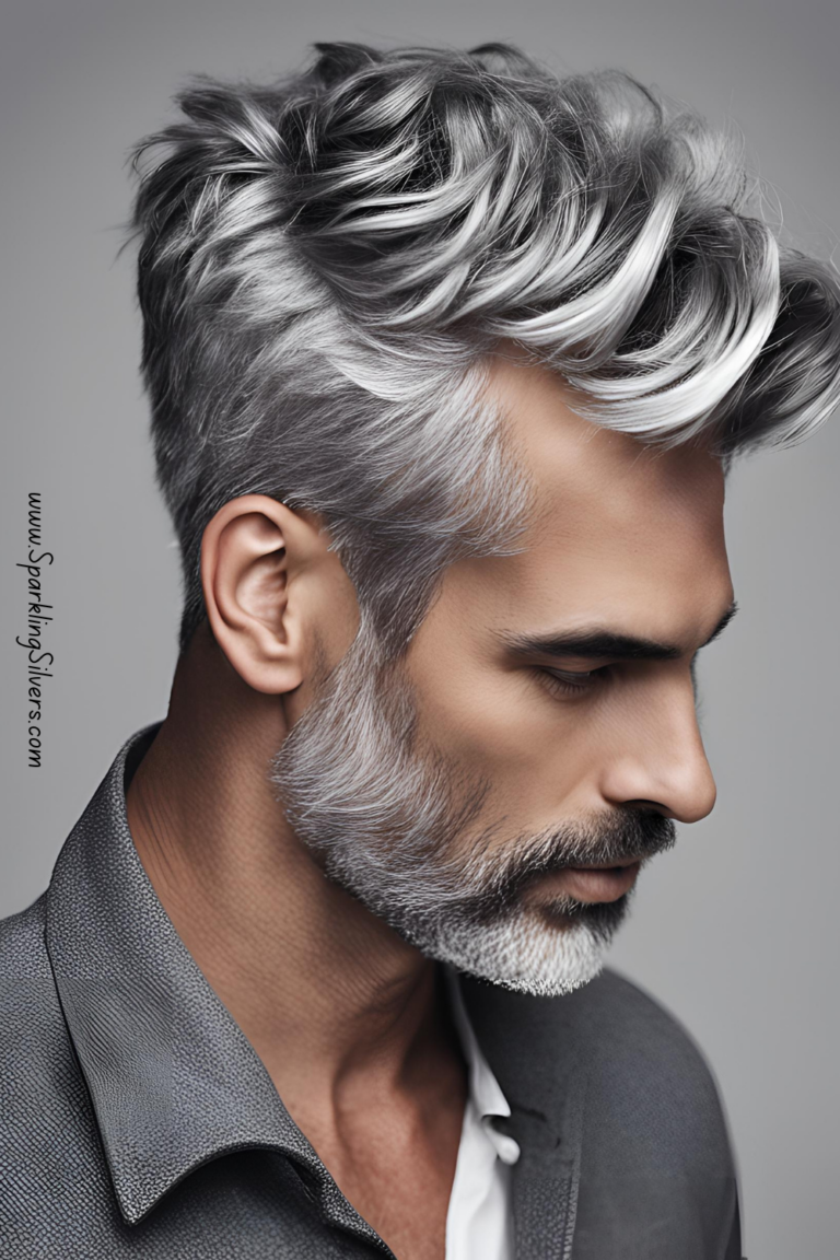 Modern Gray Hairstyles for Men - SparklingSilvers