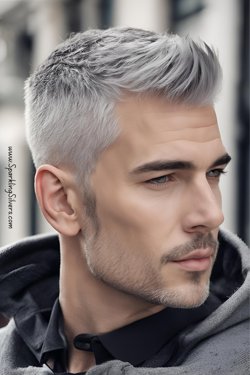 Modern Gray Hairstyles for Men - SparklingSilvers