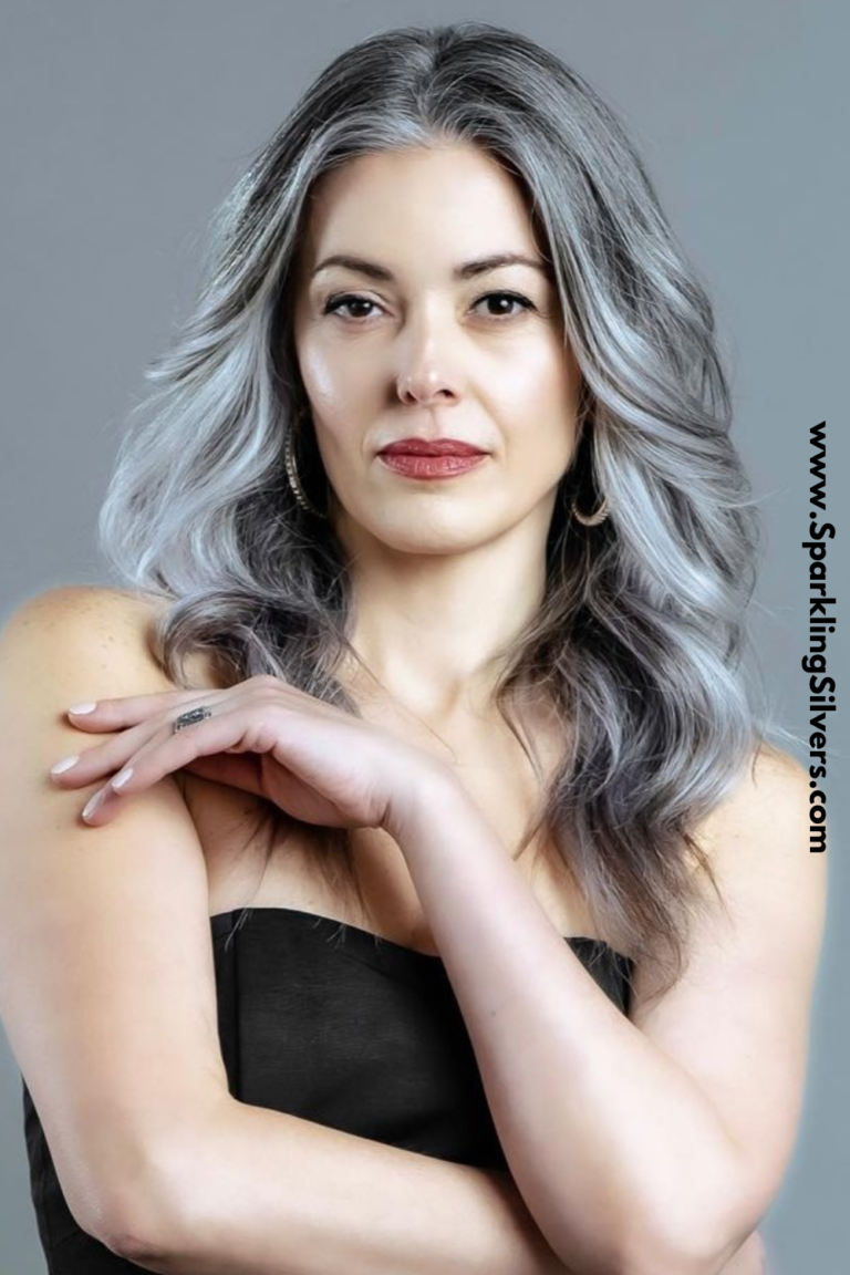 Long Grey Hairstyles for All Face Shapes - SparklingSilvers