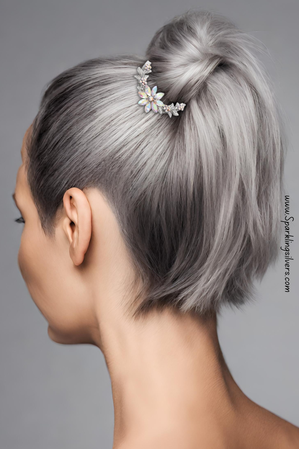 Irresistible Hair Accessories For Gray Hair - SparklingSilvers